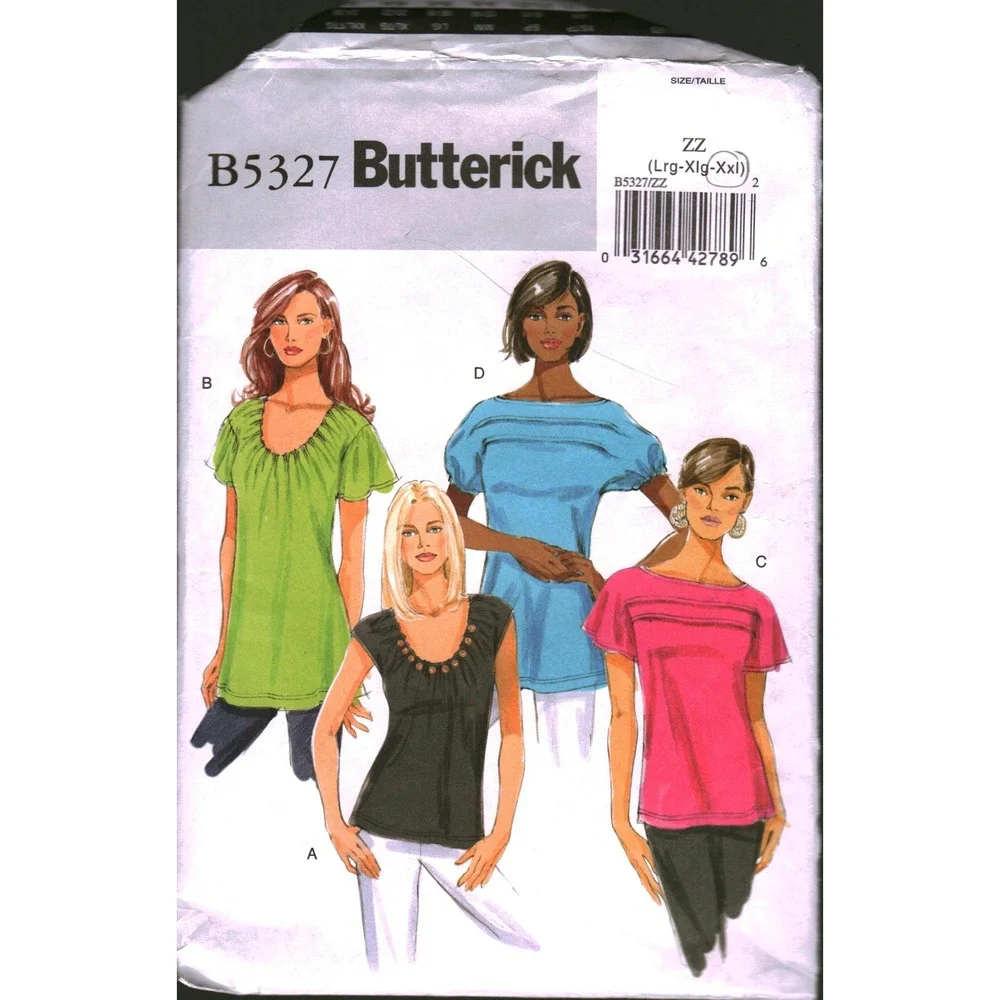 Butterick | Other | Butterick B5327 Misses Knit Tops Sewing Pattern ...